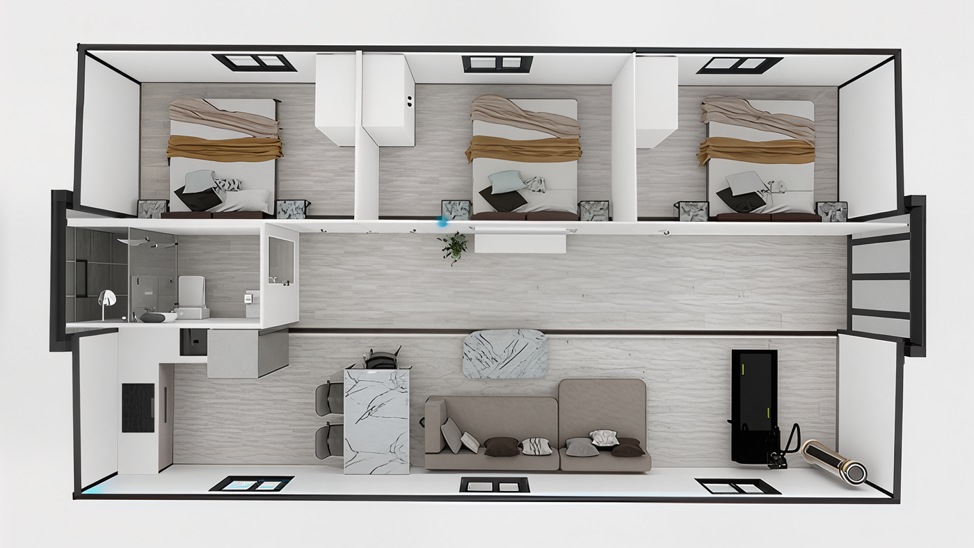 Grand Luxe – 40'+ Expandable Container Home | 3 Bedrooms | Full Bath ...