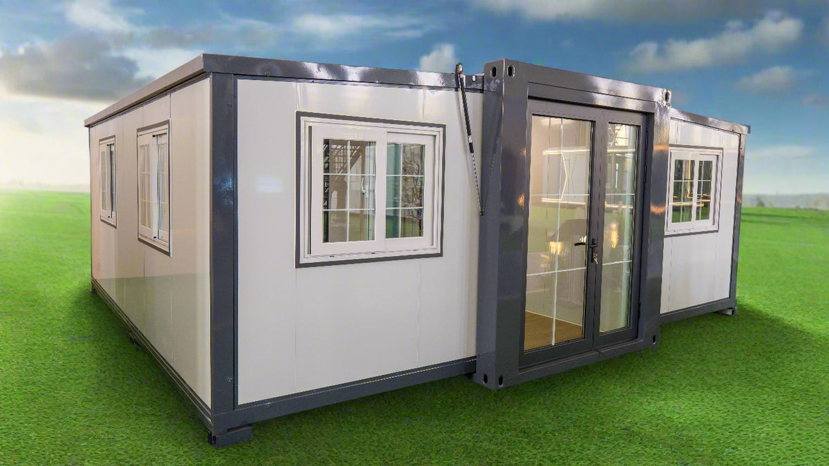 20' Expandable Container Home: 1 Bedroom Full Bath Kitchen Dinette and ...